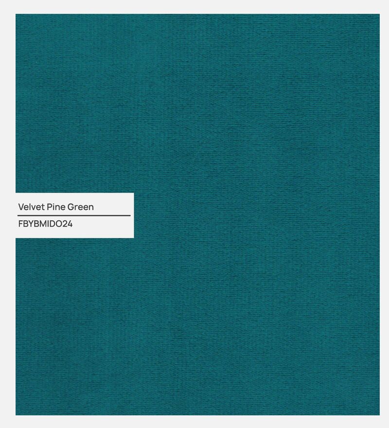 Buy Daroo Velvet 1 Seater Sofa in Pine Green Colour by Febonic Online ...