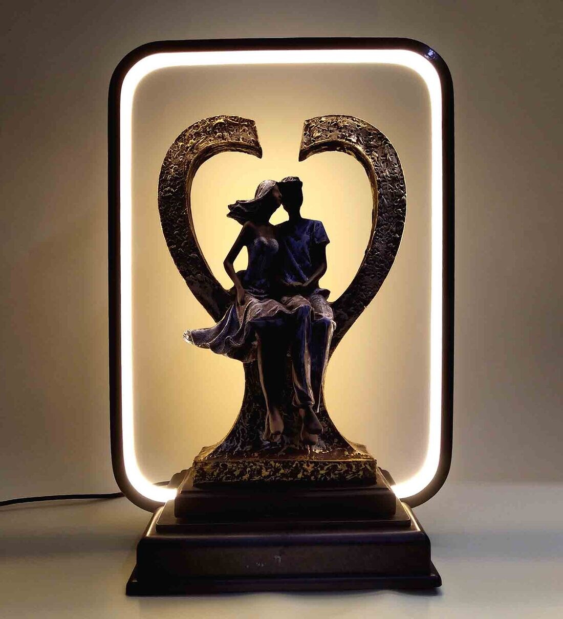 Buy Decorative Polyresin Couple Acrylic Base LED Light at 29% OFF by ...