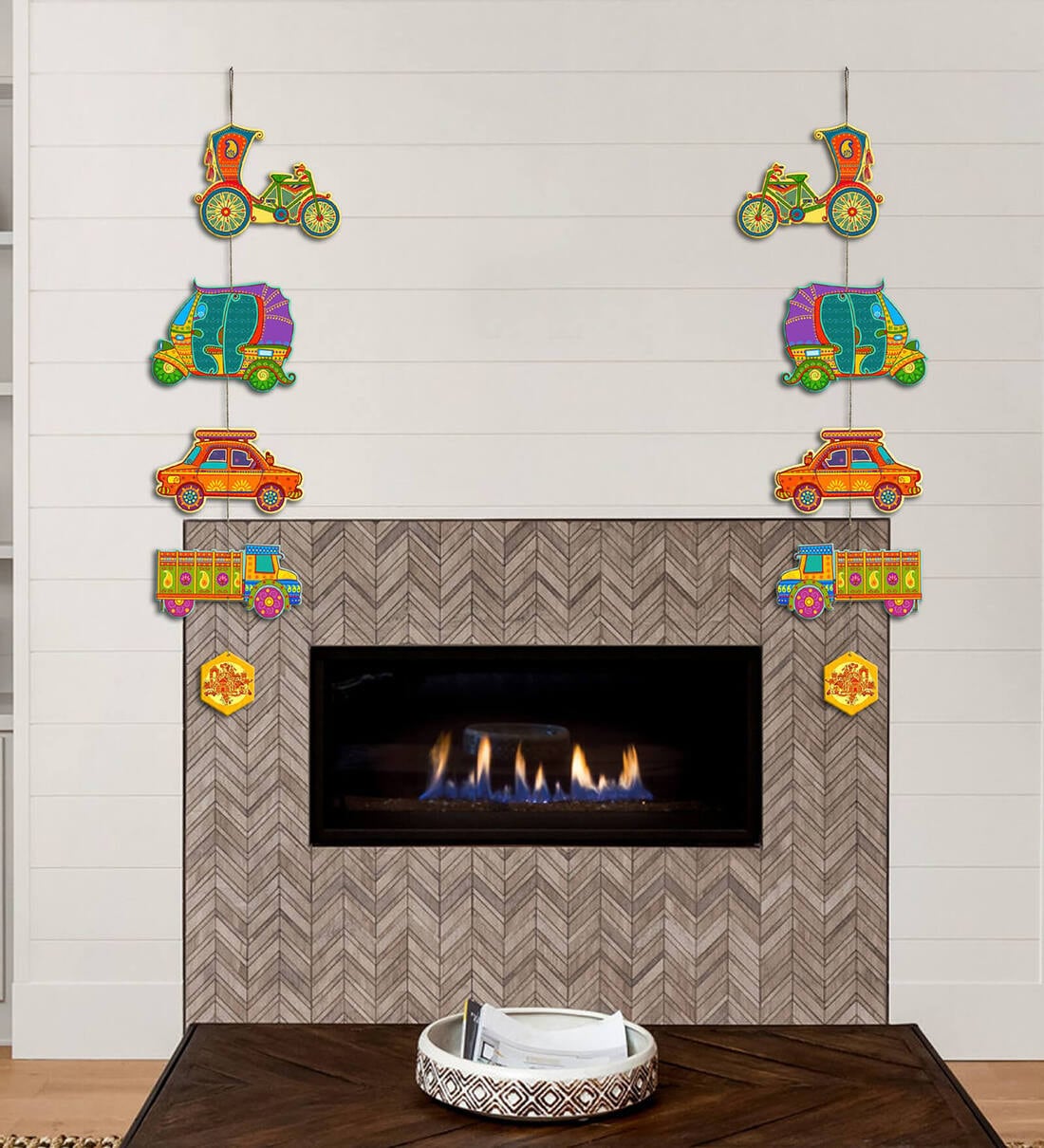 Buy Decorative Vehicles Multicolour Engineered Wood Wall Hanging Quotes ...