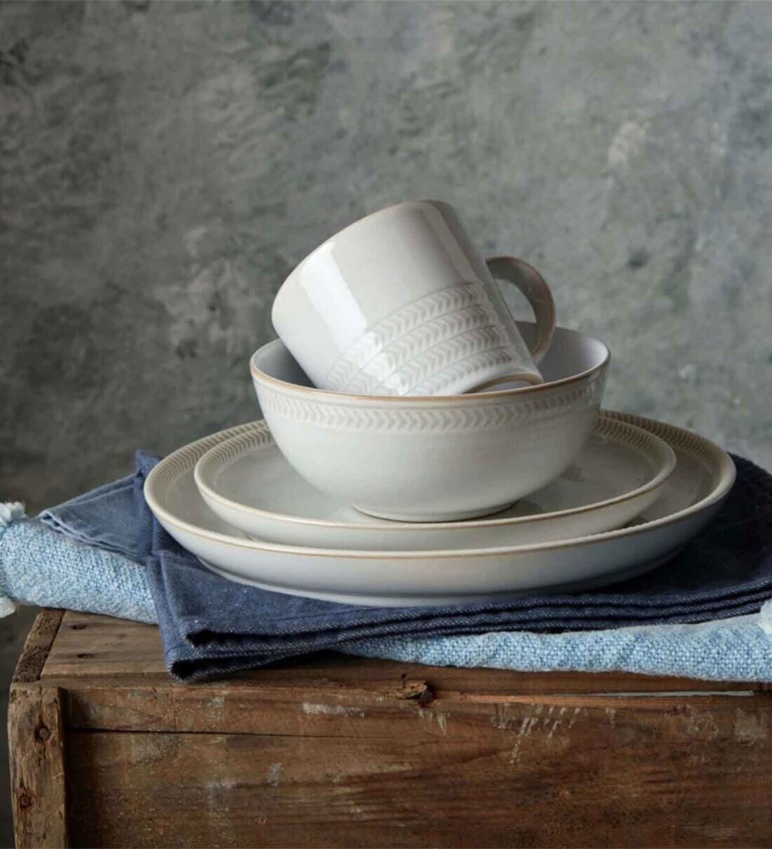 Buy Denby Natural Canvas Stoneware Dinner Plate by Denby at 13% OFF by ...