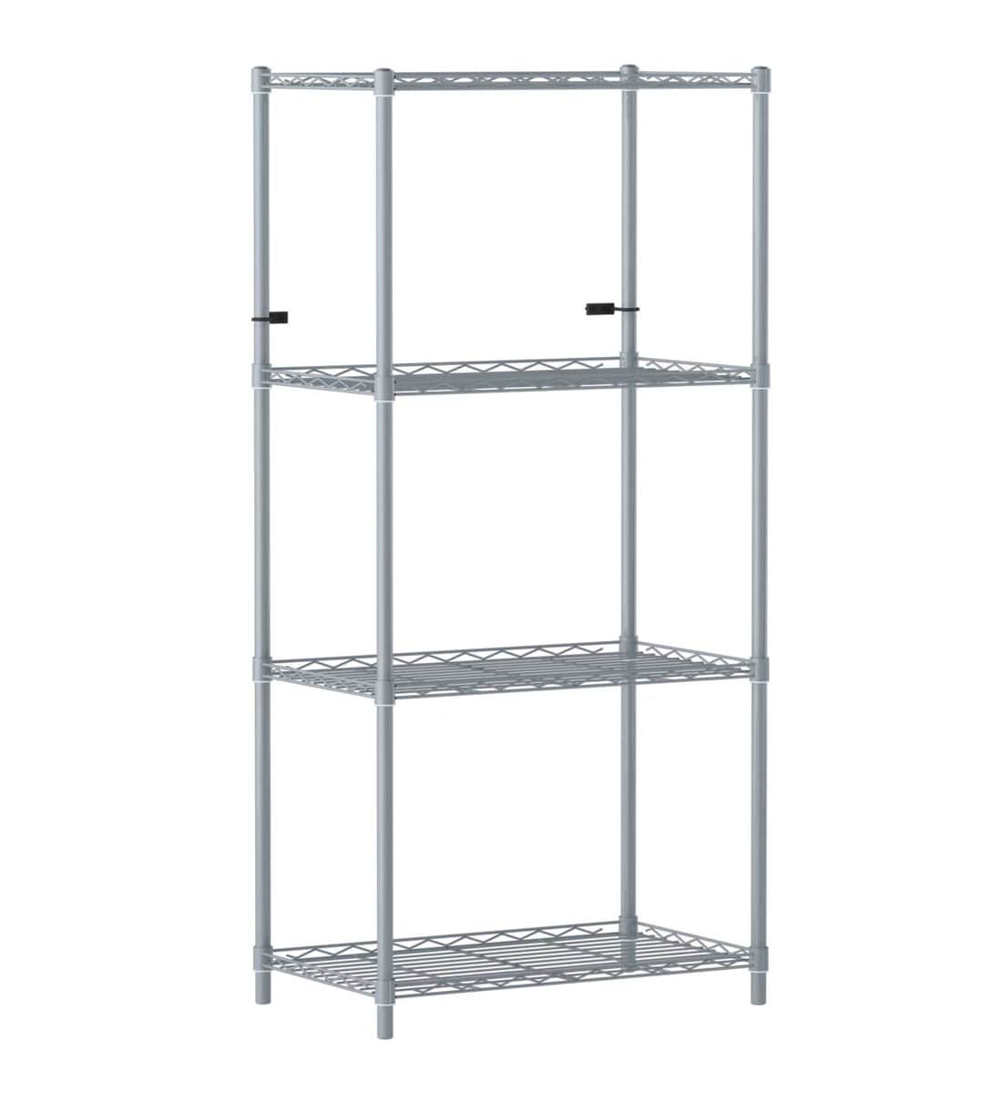 Buy Denham 4 Shelf Metal Kitchen Racks Silver Colour by Tunehome Online ...