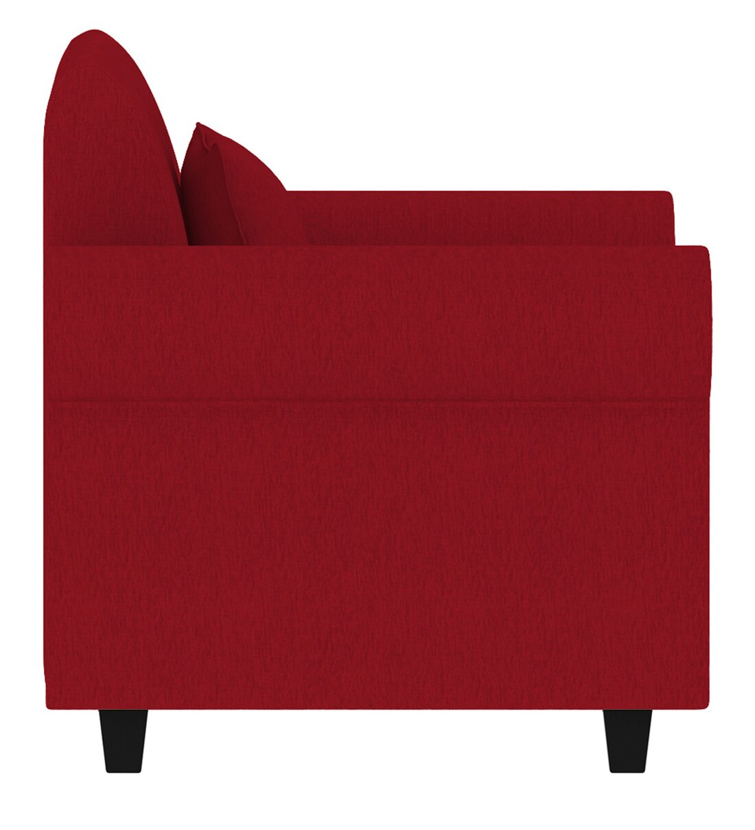 Buy Derado Fabric 1 Seater Sofa in Blood Maroon Colour Online - Rolled ...