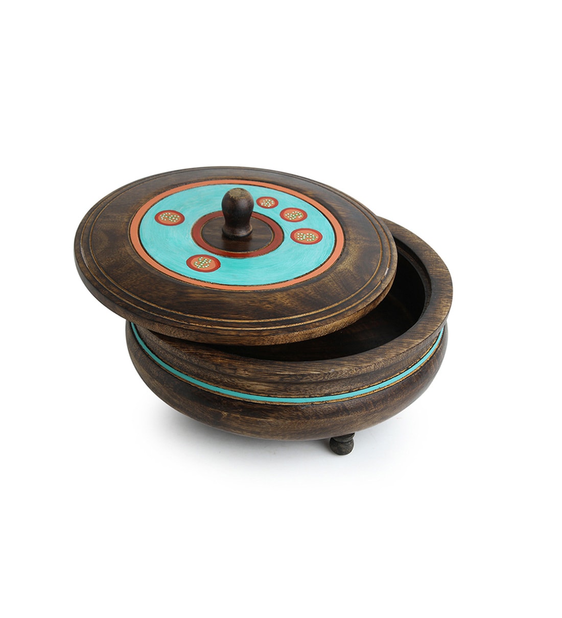 Buy Desert Stash Mango Wood Roti Casserole by ExclusiveLane Online ...