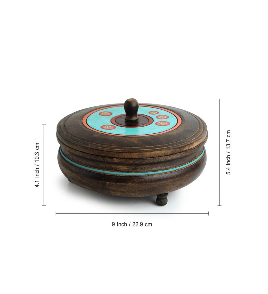 Buy Desert Stash Mango Wood Roti Casserole by ExclusiveLane Online ...