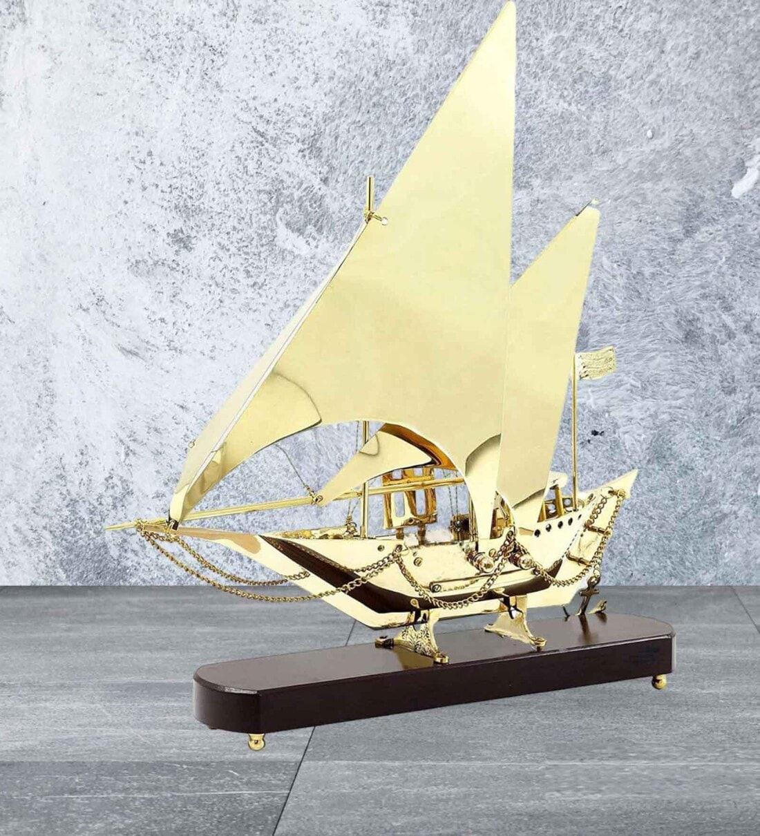 Buy Designer Brass Ship Home Decoration Showpiece at 33% OFF by Creator ...