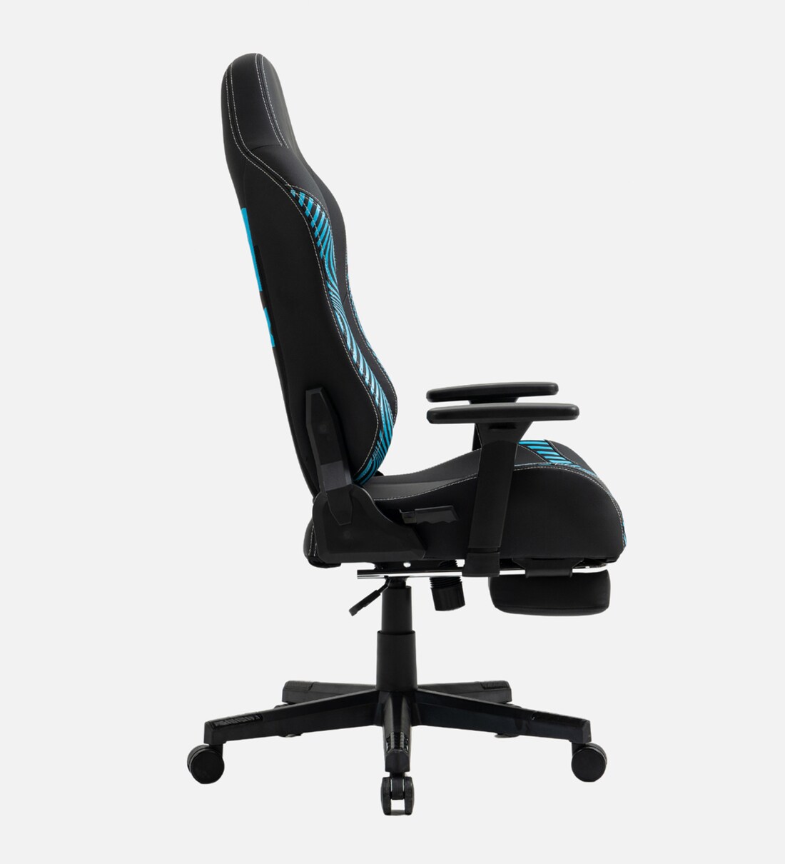 Buy Devil Leatherette Gaming Chair in Black & Blue Colour by Dr.Luxur ...