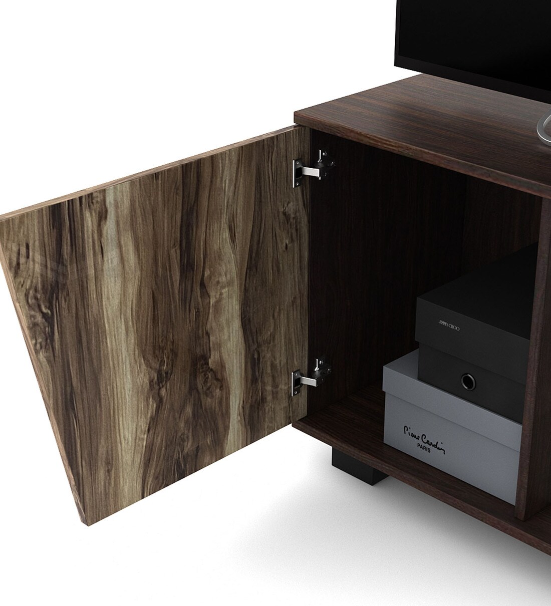Buy Dexter Tv Unit In Choco Walnut Finish By A Globia Creations Online ...