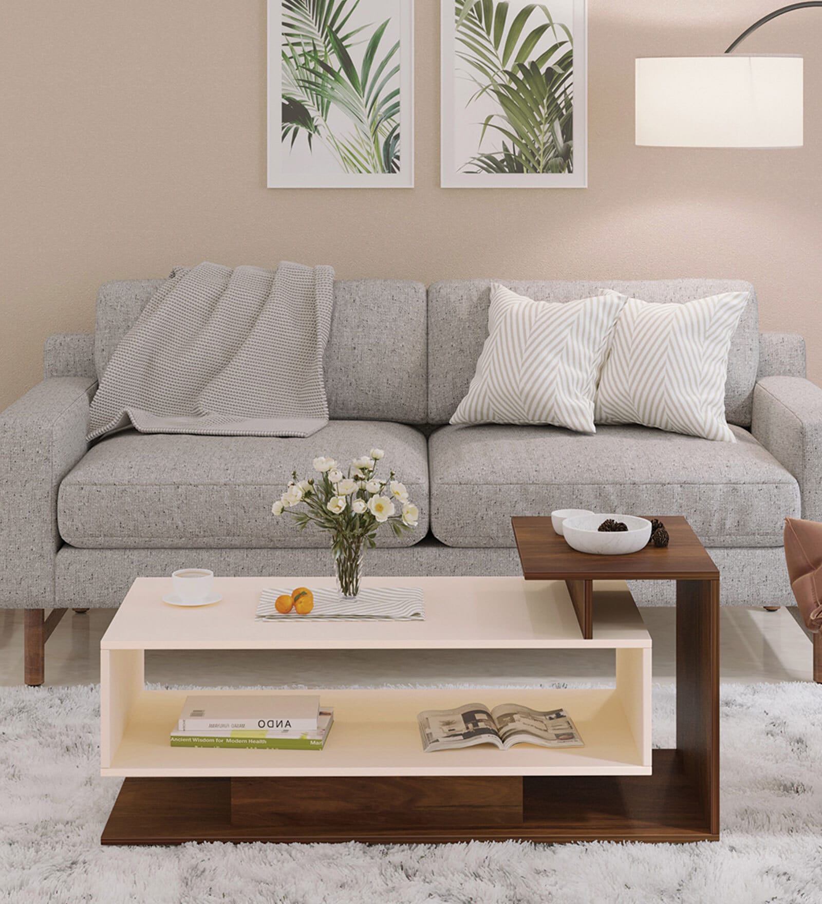 Buy Declove Coffee Table In Brown Maple & Beige Finish at 31% OFF by ...