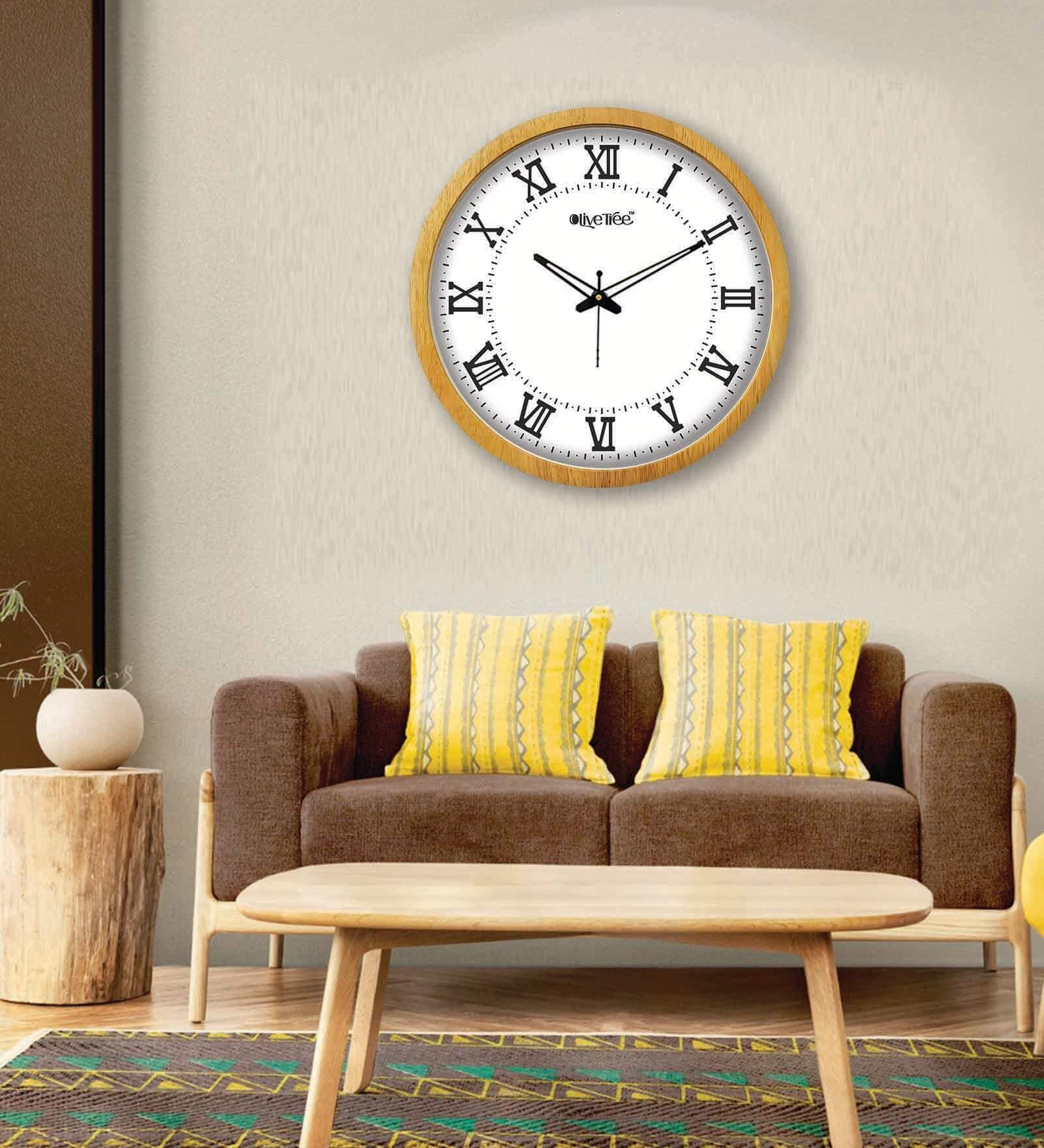 Buy Charles Cream Engineered Wood Wall Clock at 17% OFF by Olive Tree ...