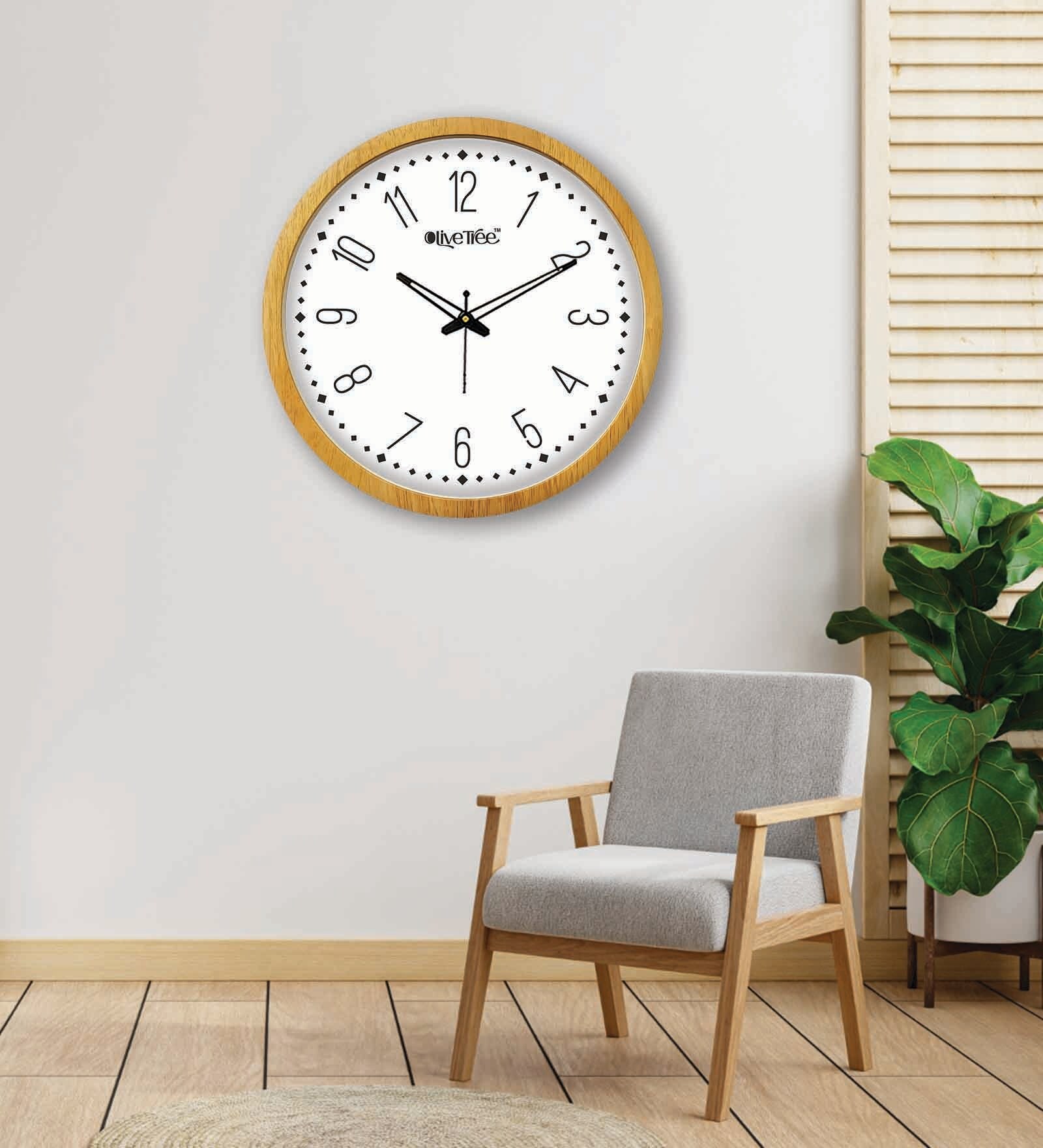 Buy Andrew Cream Engineered Wood Wall Clock at 9% OFF by Olive Tree ...