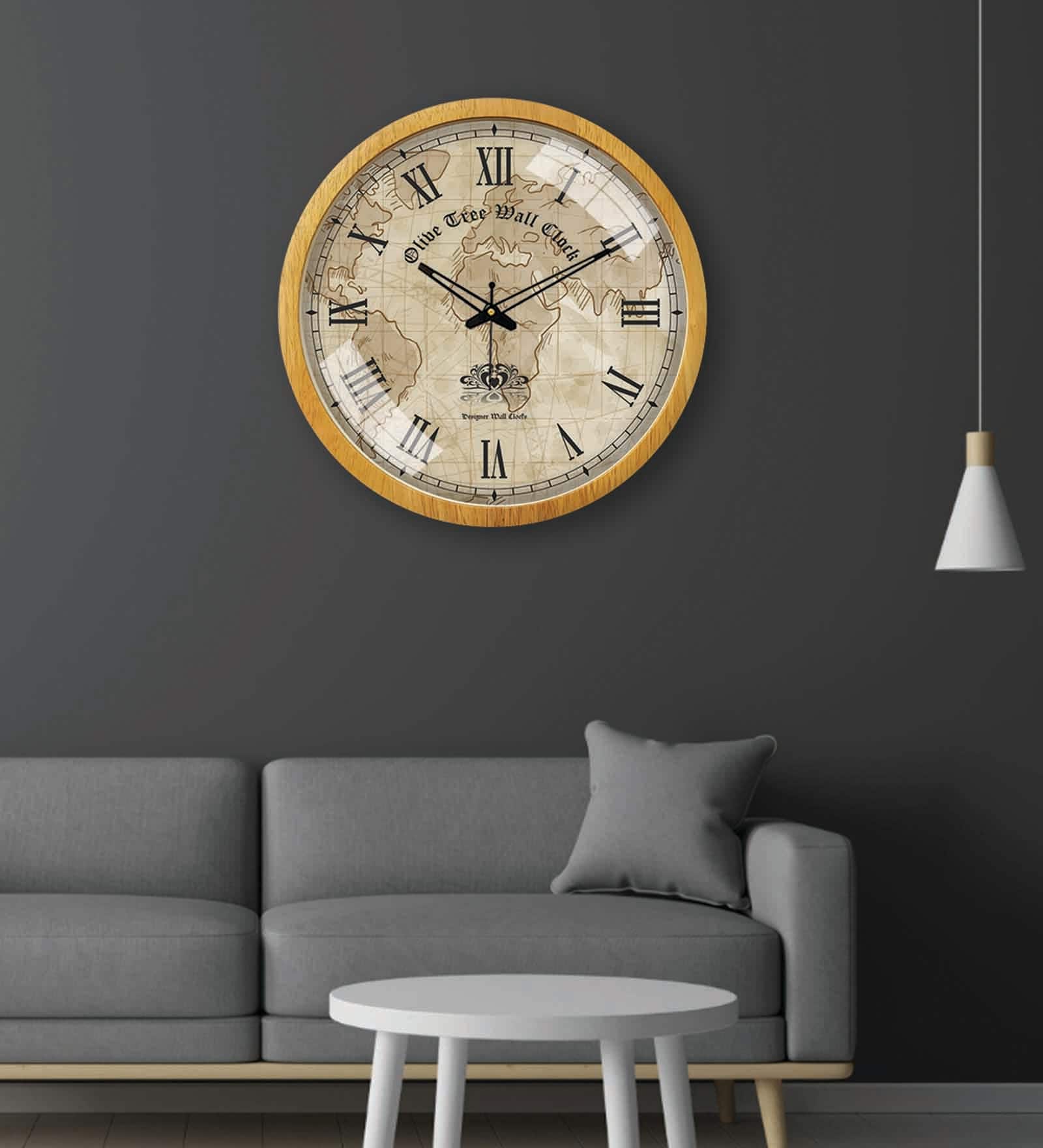 Buy Thiago Cream Engineered Wood Wall Clock at 18% OFF by Olive Tree ...