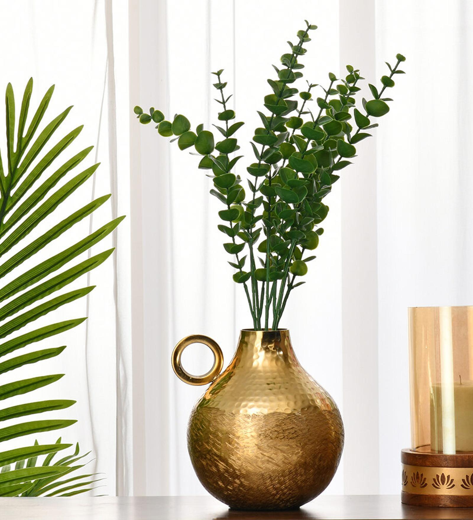Buy Decorative Eucalyptus Green Plastic Artificial Stick at 100% OFF by ...