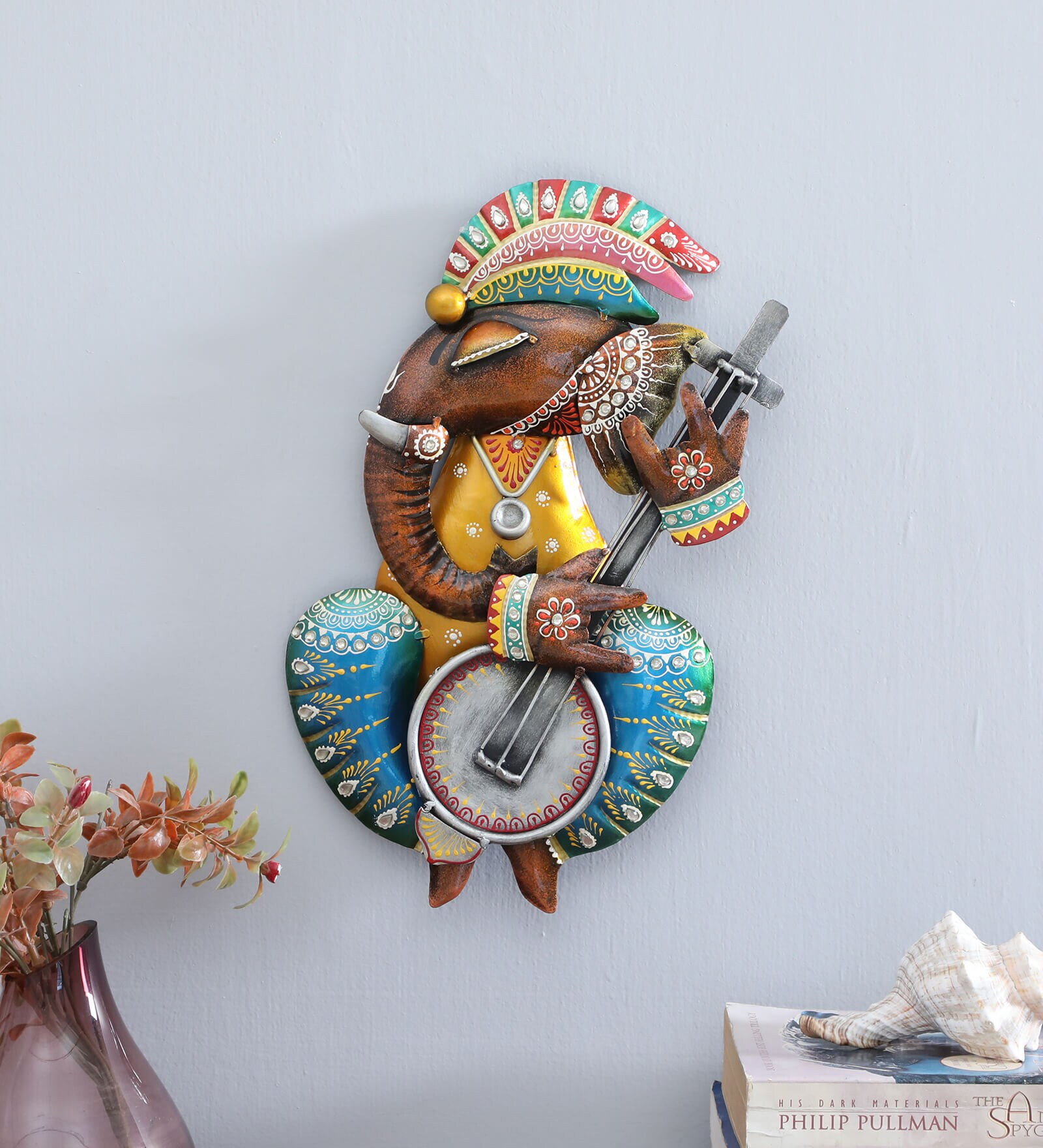 Buy Decorative Ganesh Multicolour Metal Wall Art at 25% OFF by Decorum ...