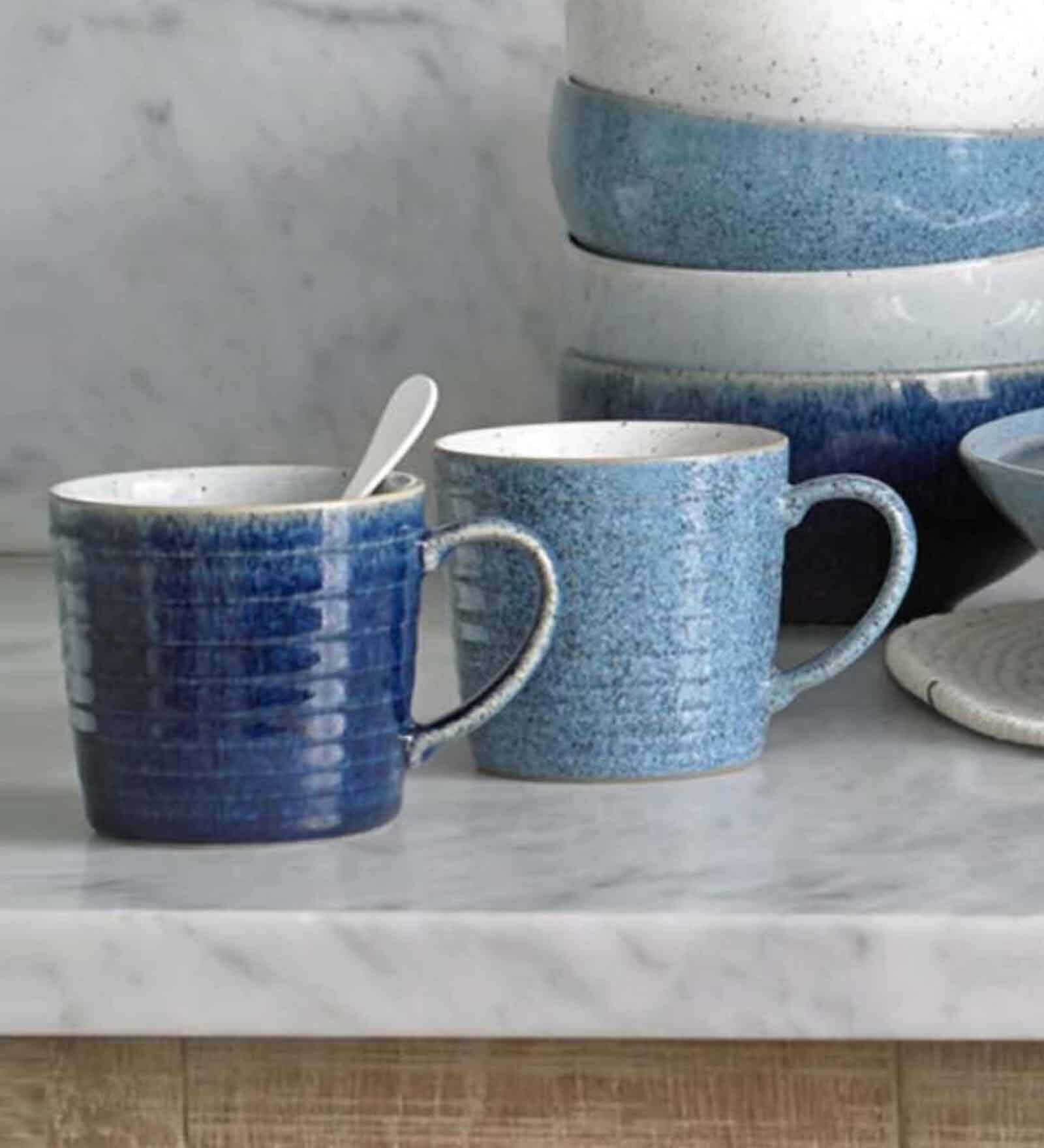 Buy Denby Studio Blue 400Ml Stoneware Coffee Mug at 50% OFF by Denby ...