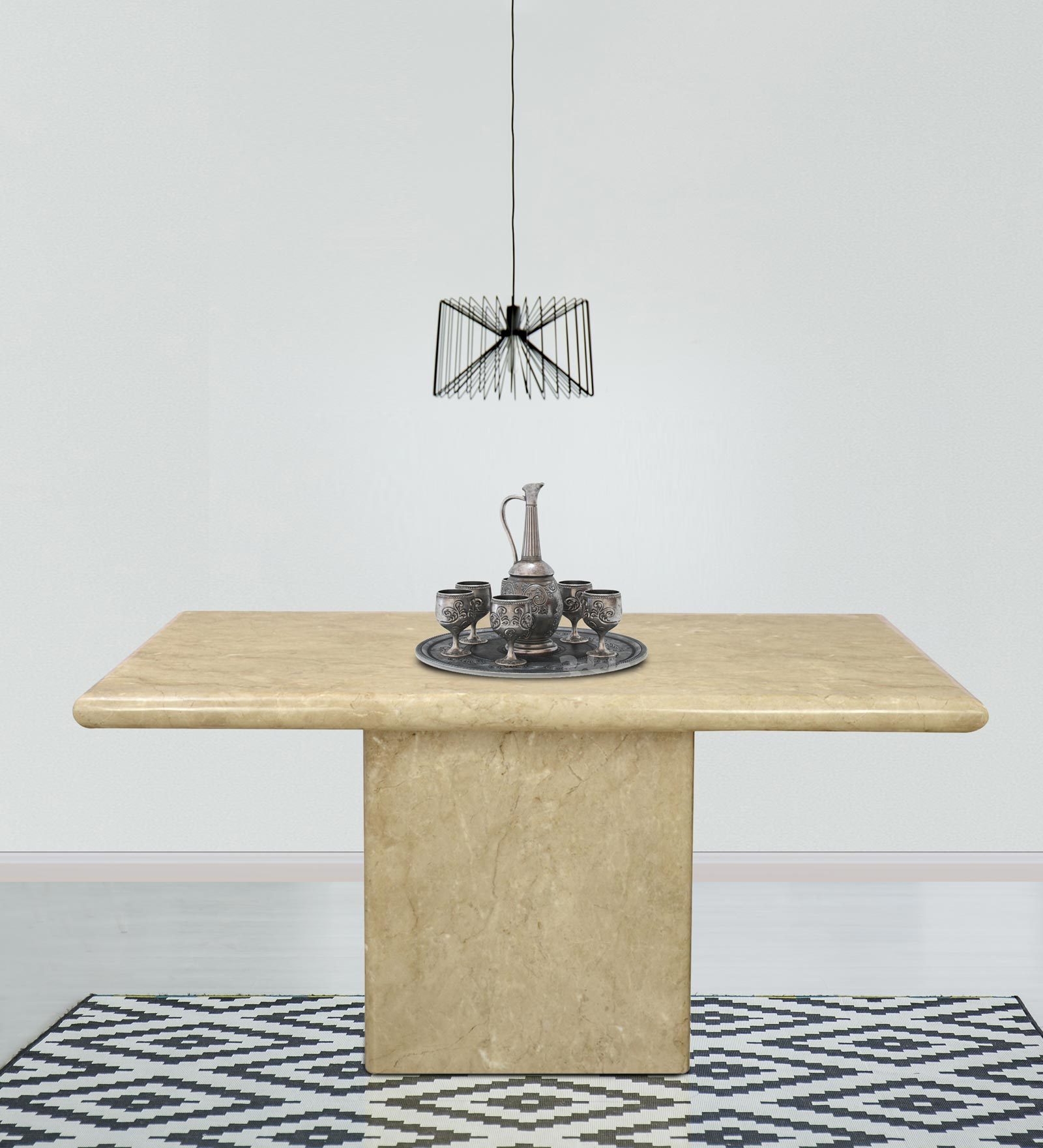 Buy Desire Six Seater Dining Table In Melamine Finish by @home Online ...