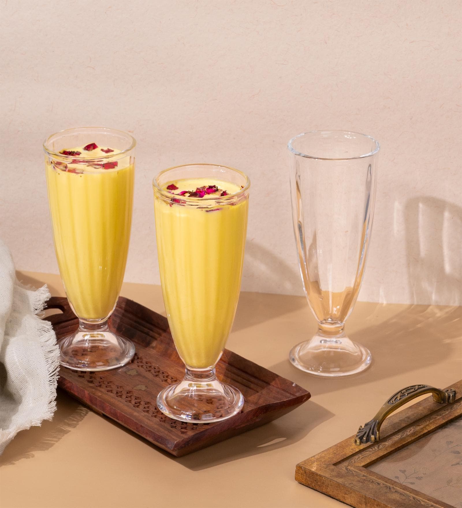 Buy Dessert & Shakes Glass Set of 3 at 55% OFF by NestRoots | Pepperfry