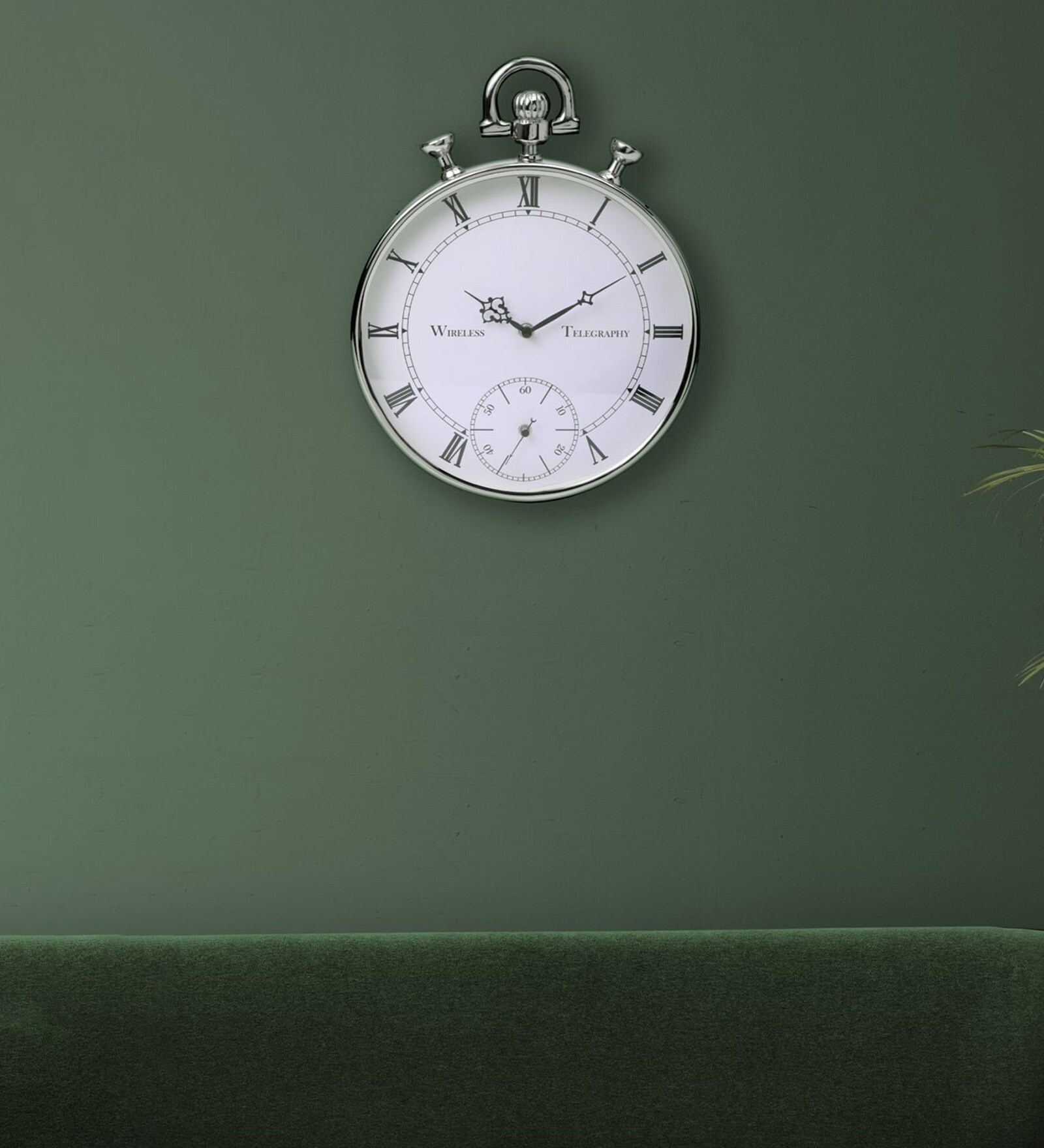 Buy Deviating ck Silver & White Aluminium Wall Clock at 20% OFF by De ...