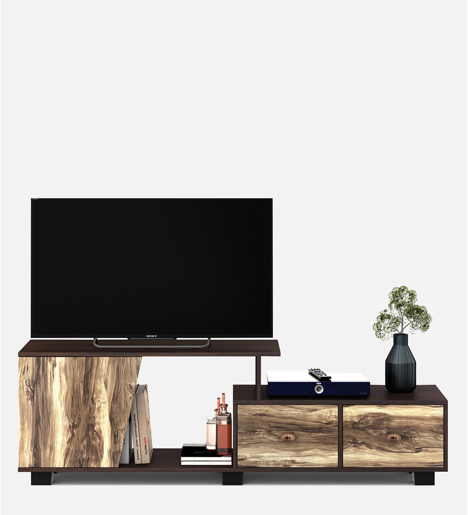 Buy Dexter Tv Unit In Choco Walnut Finish at 26% OFF by A GLOBIA ...