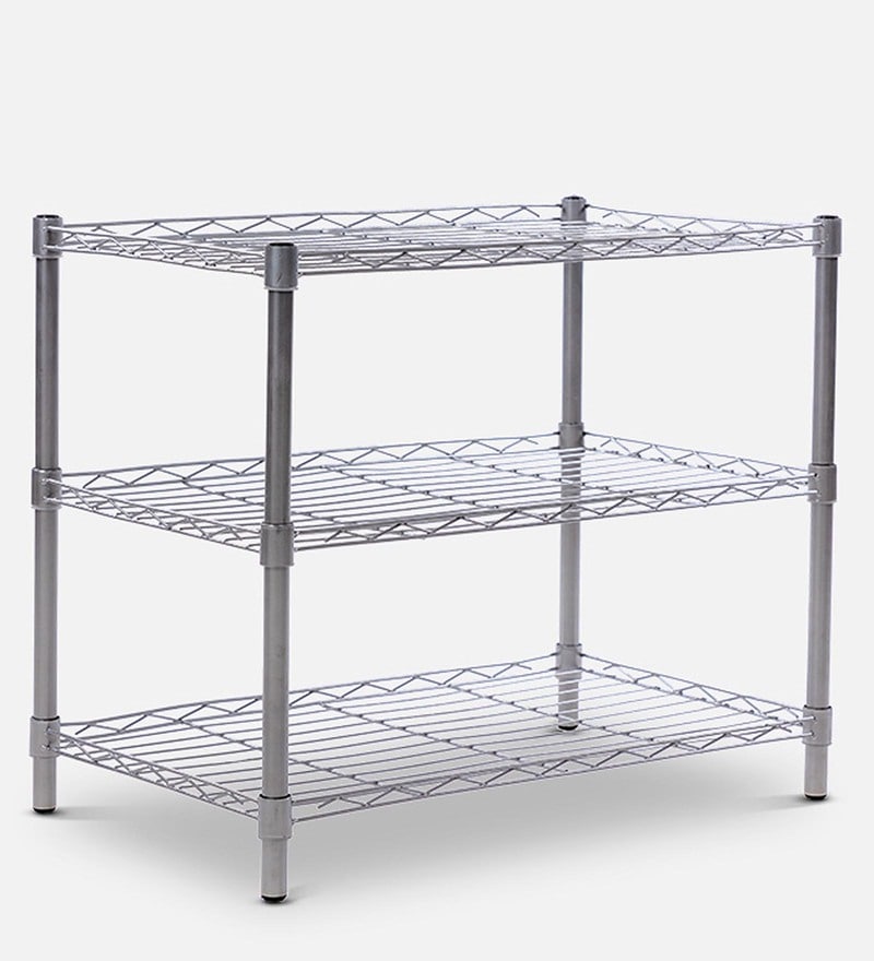 Buy Denham Kitchen Metal Racks Basic Without Oven Space In Silver ...
