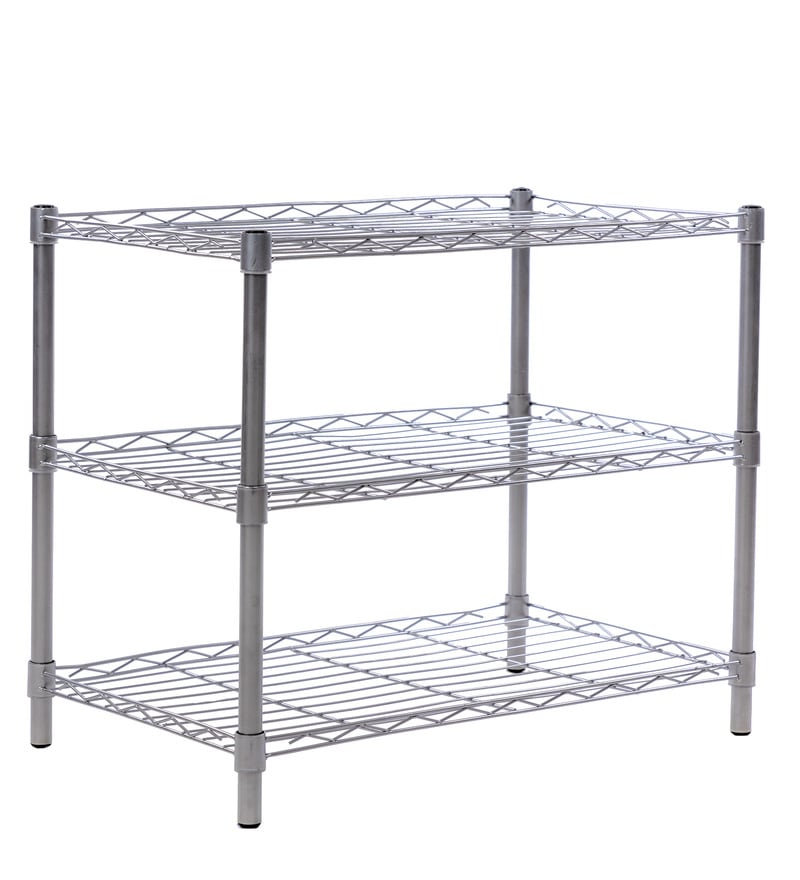 Buy Denham Kitchen Metal Racks Basic Without Oven Space In Silver ...
