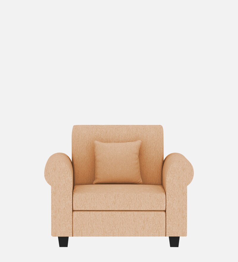 Buy Derado Fabric 1 Seater Sofa in Cosmic Beige Colour by Febonic ...