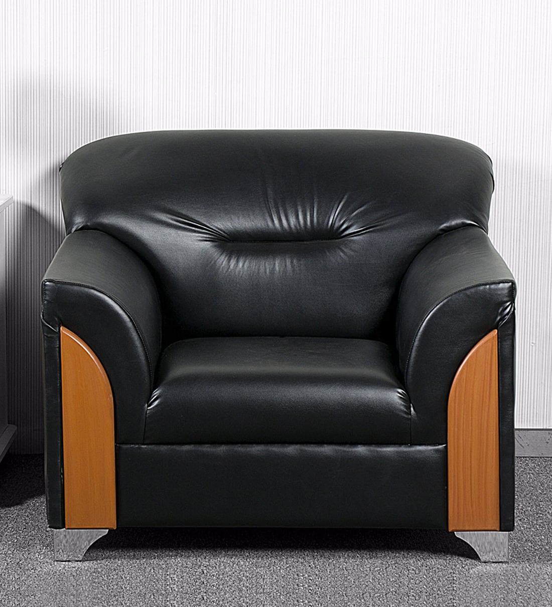 Buy Dickson Compact 1 Seater Sofa In Black Colour By Parin Online ...
