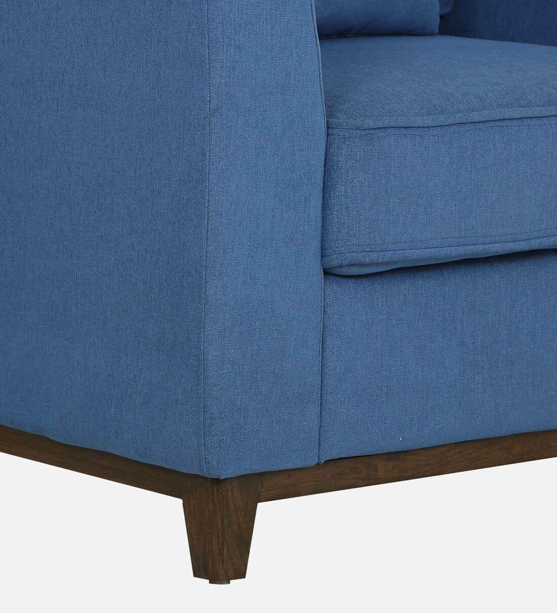 Buy Diego Fabric 1 Seater Sofa In Denim Blue Colour By Woodsworth ...