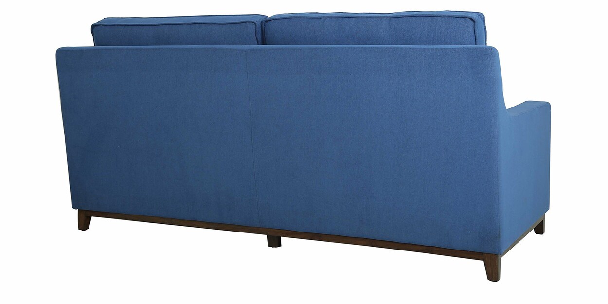 Buy Diego Fabric 3 Seater Sofa In Denim Blue Colour By Woodsworth ...