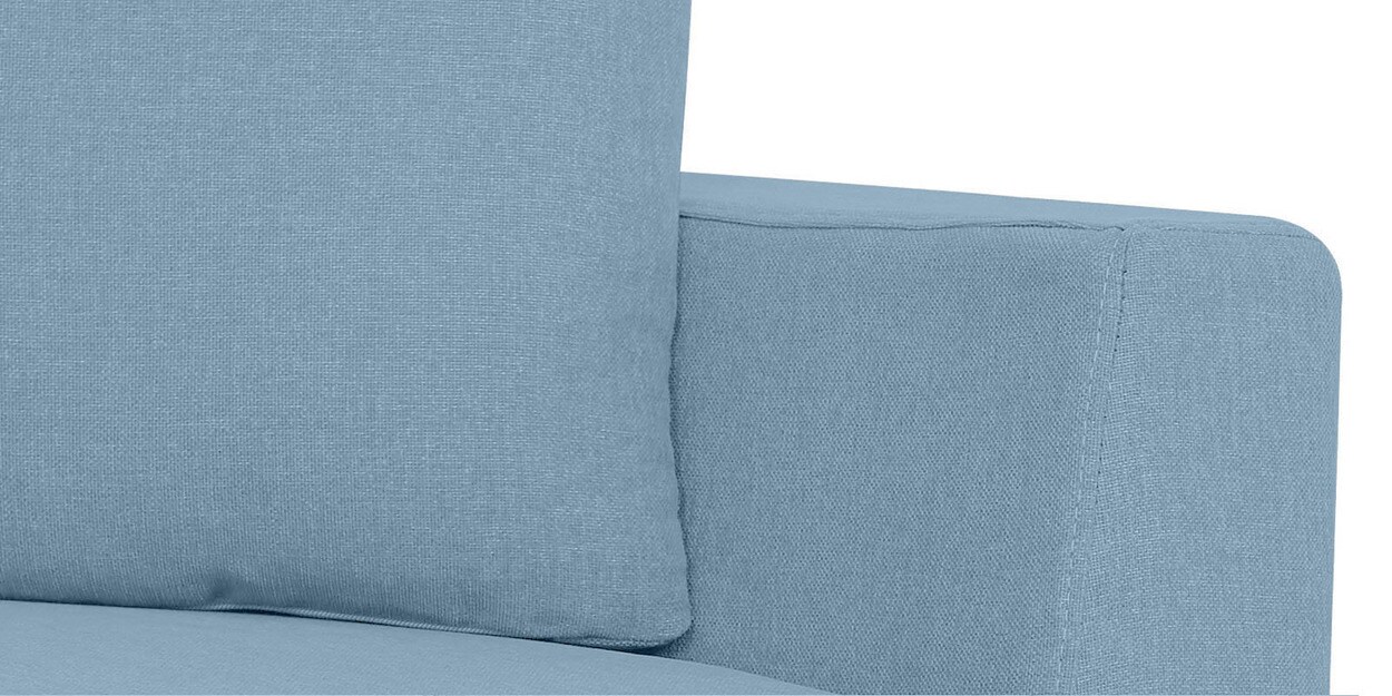 Buy Diego Fabric 2 Seater Sofa In Ice Blue Colour By Woodsworth Online ...