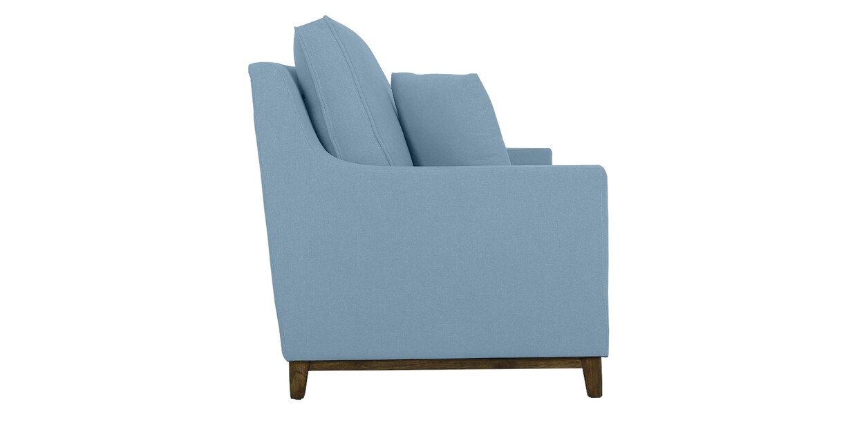 Buy Diego Fabric 2 Seater Sofa In Ice Blue Colour By Woodsworth Online ...