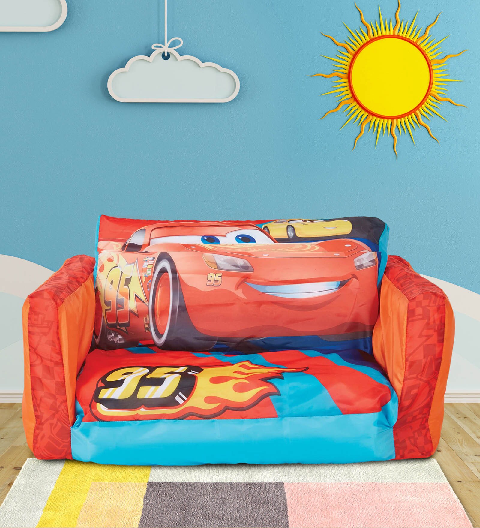 Buy Disney Cars 3 Flip Out Mini Sofa at 7% OFF by Cot & Candy | Pepperfry