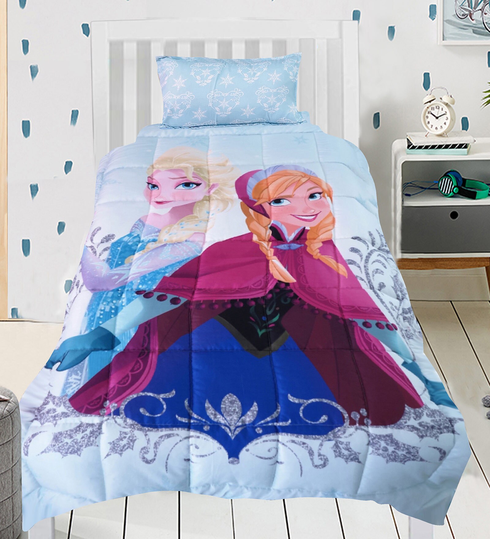 Buy Disney Frozen Single Size 100% Cotton Comforter by Cot & Candy at ...