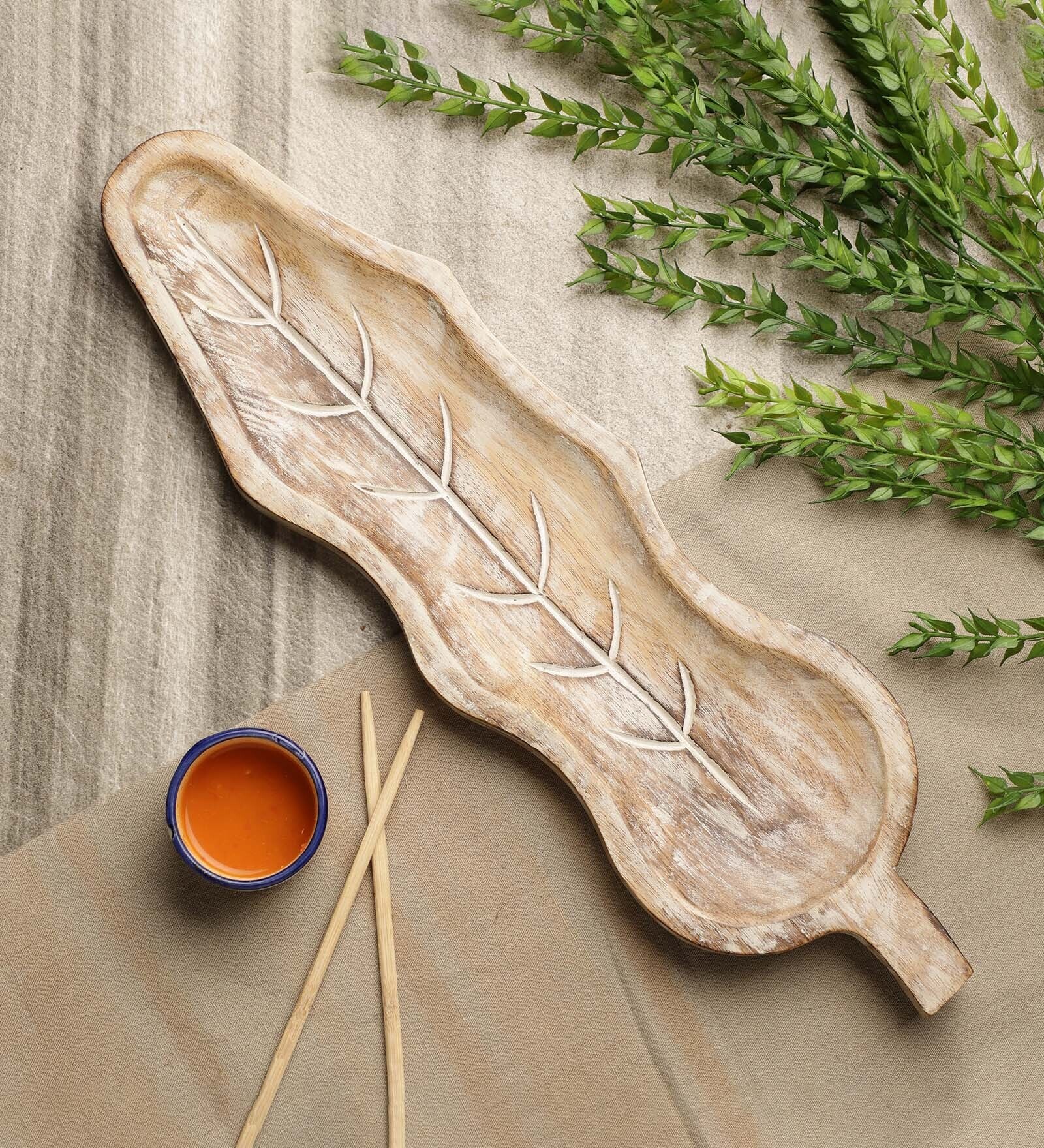 Buy Distressed White 19 Inch MDF Appetizer Platter at 64% OFF by The ...