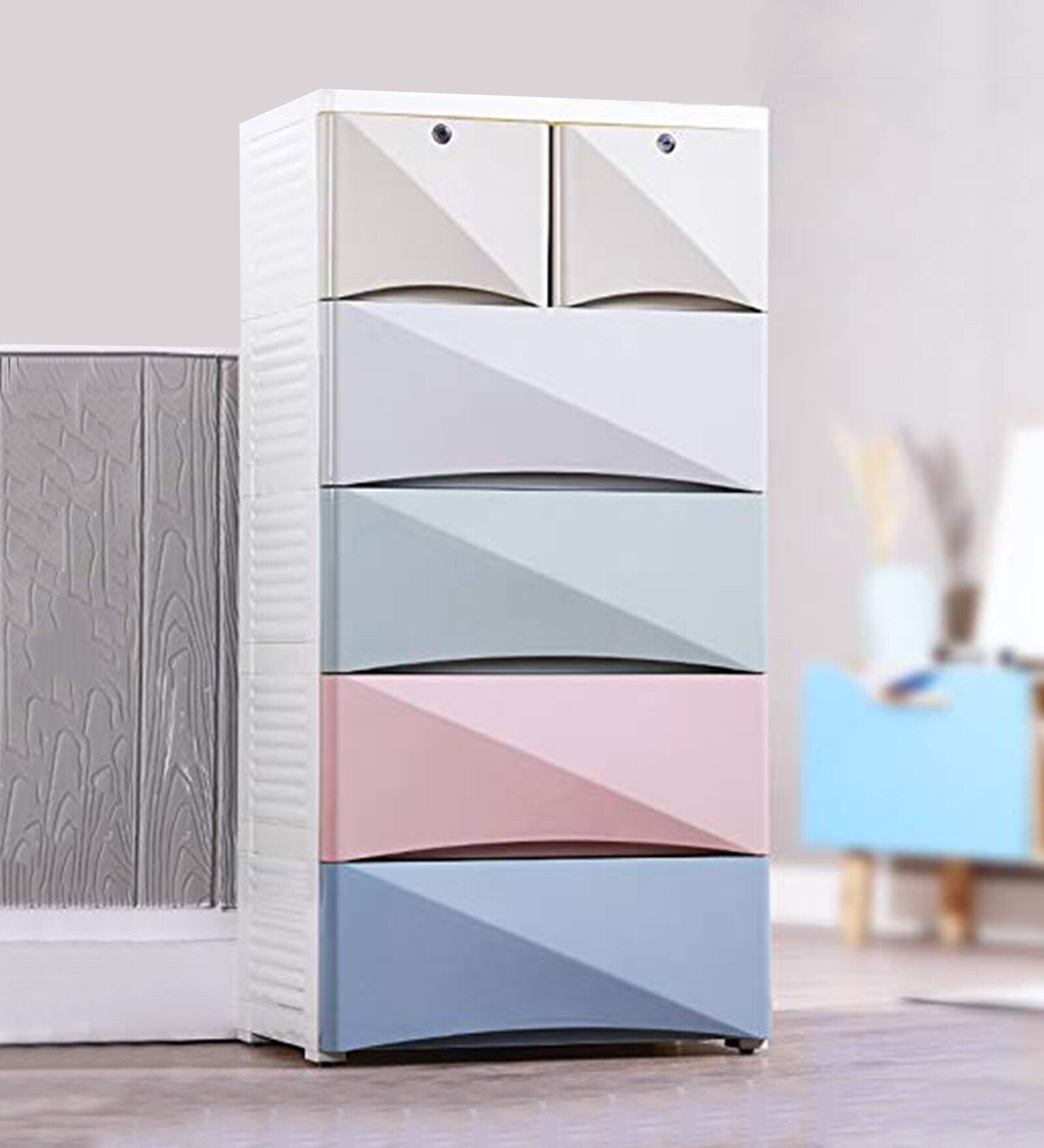 Buy Vaamsi Multicolour Five Layers Chest of Drawer at 5% OFF by The ...