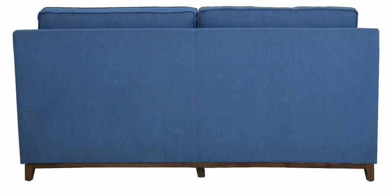Buy Diego Fabric 3 Seater Sofa In Denim Blue Colour By Woodsworth ...