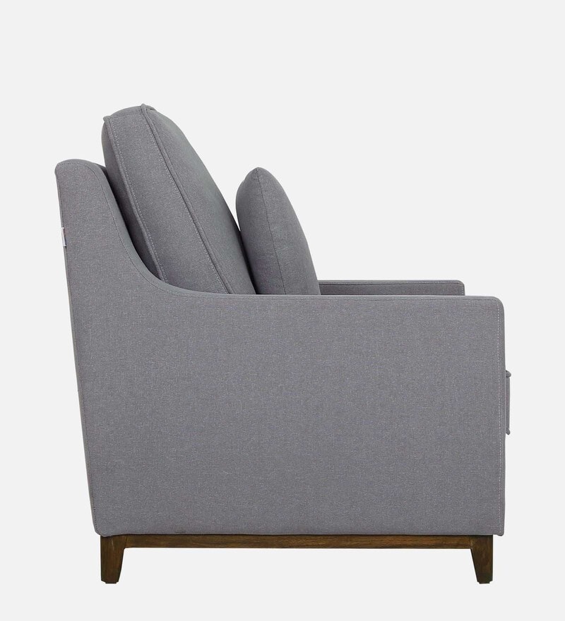 Buy Diego Fabric 1 Seater Sofa In Ash Grey Colour By Woodsworth Online ...