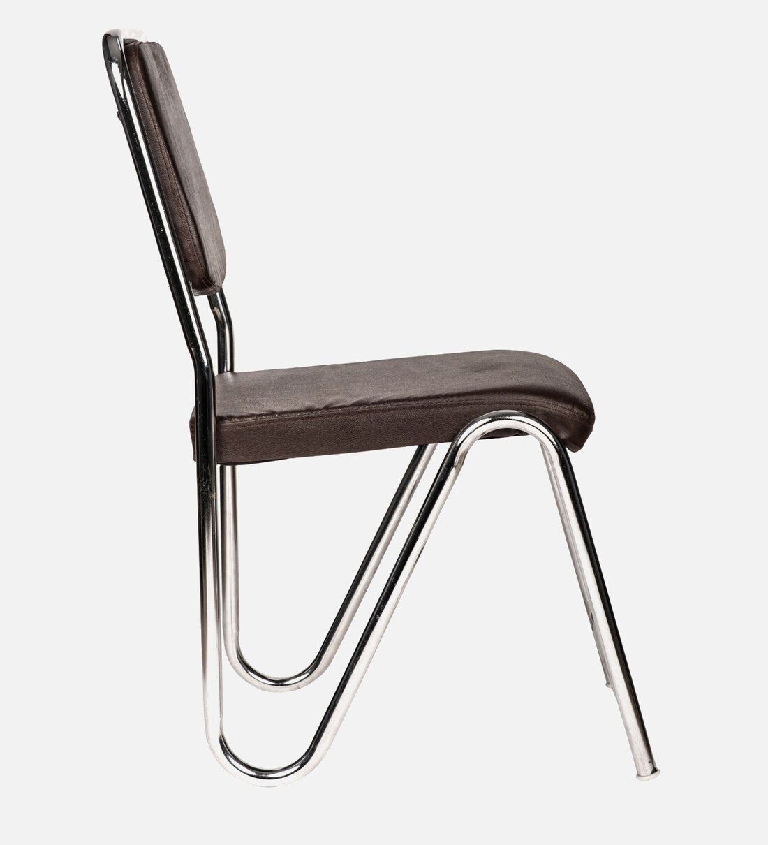 Buy Donald Leatherette Guest Chair in Brown Colour by Tealkart Online ...