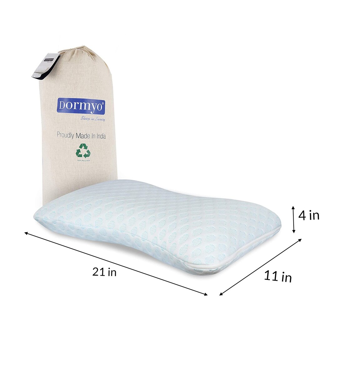 Buy Flakes Cool Gel Memory Foam 24 x 16 Inch Pillow By Dormyo Online - Pillows - Mattresses ...