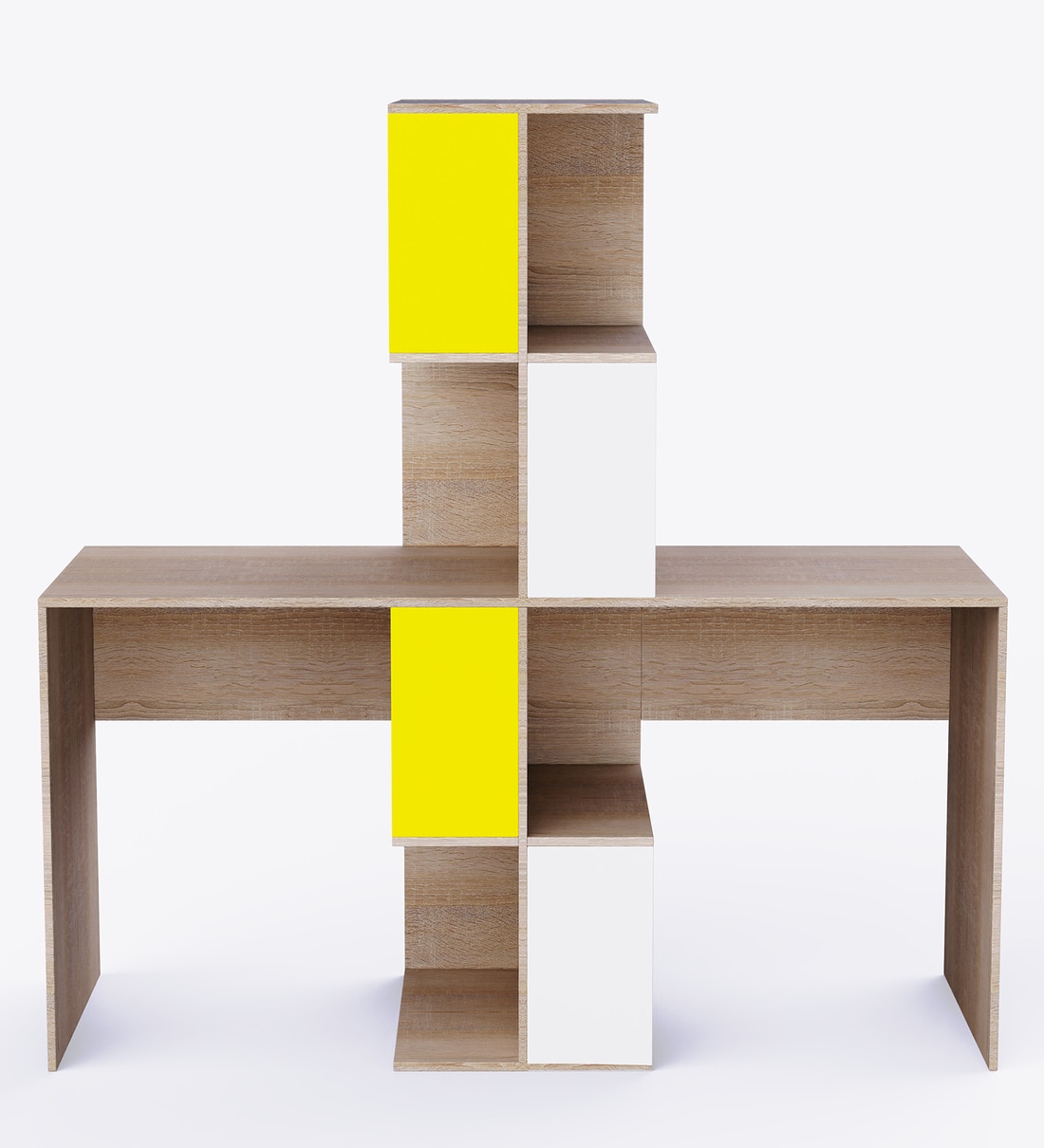 Buy Double Trouble Kids Study Table in Oak Finish by Ditto by Boingg ...