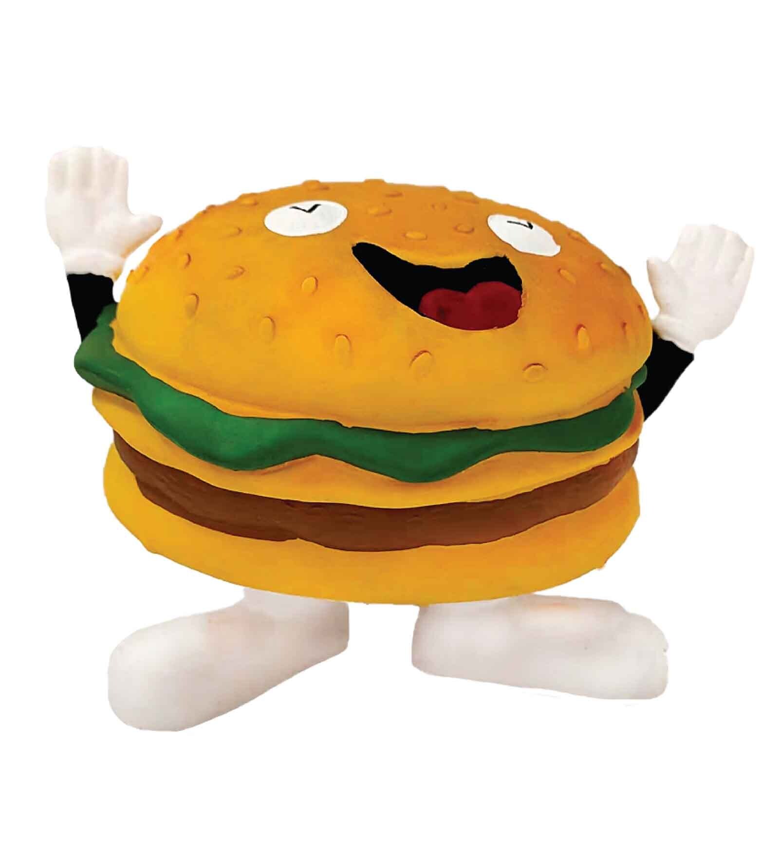 Buy Dog Burger Latex Rubber Toy by Goofy Tails at 91% OFF by Goofy ...