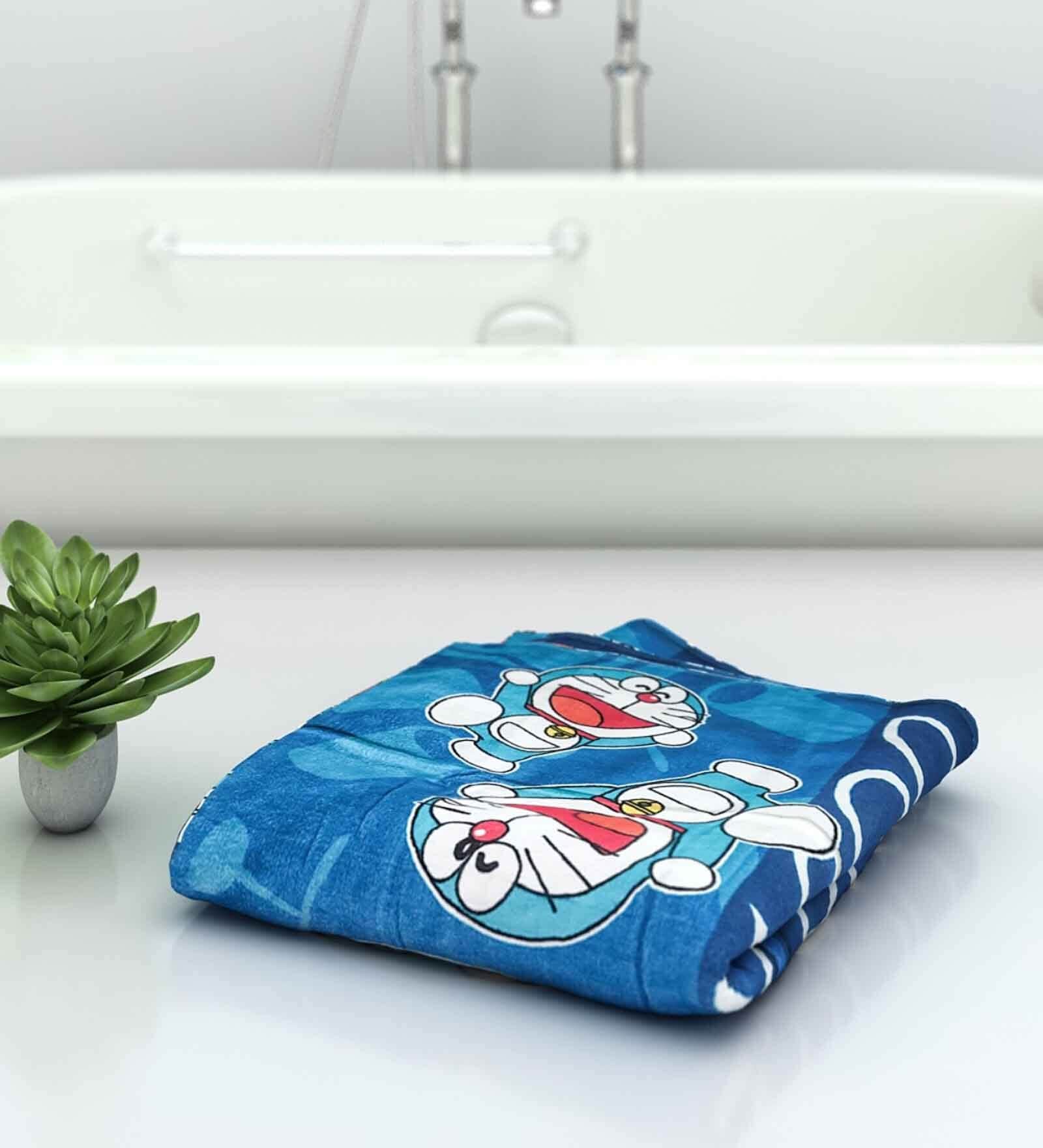 Buy Doraemon Printed Multicolor 350 GSM Cotton Kids Towels at 43% OFF ...
