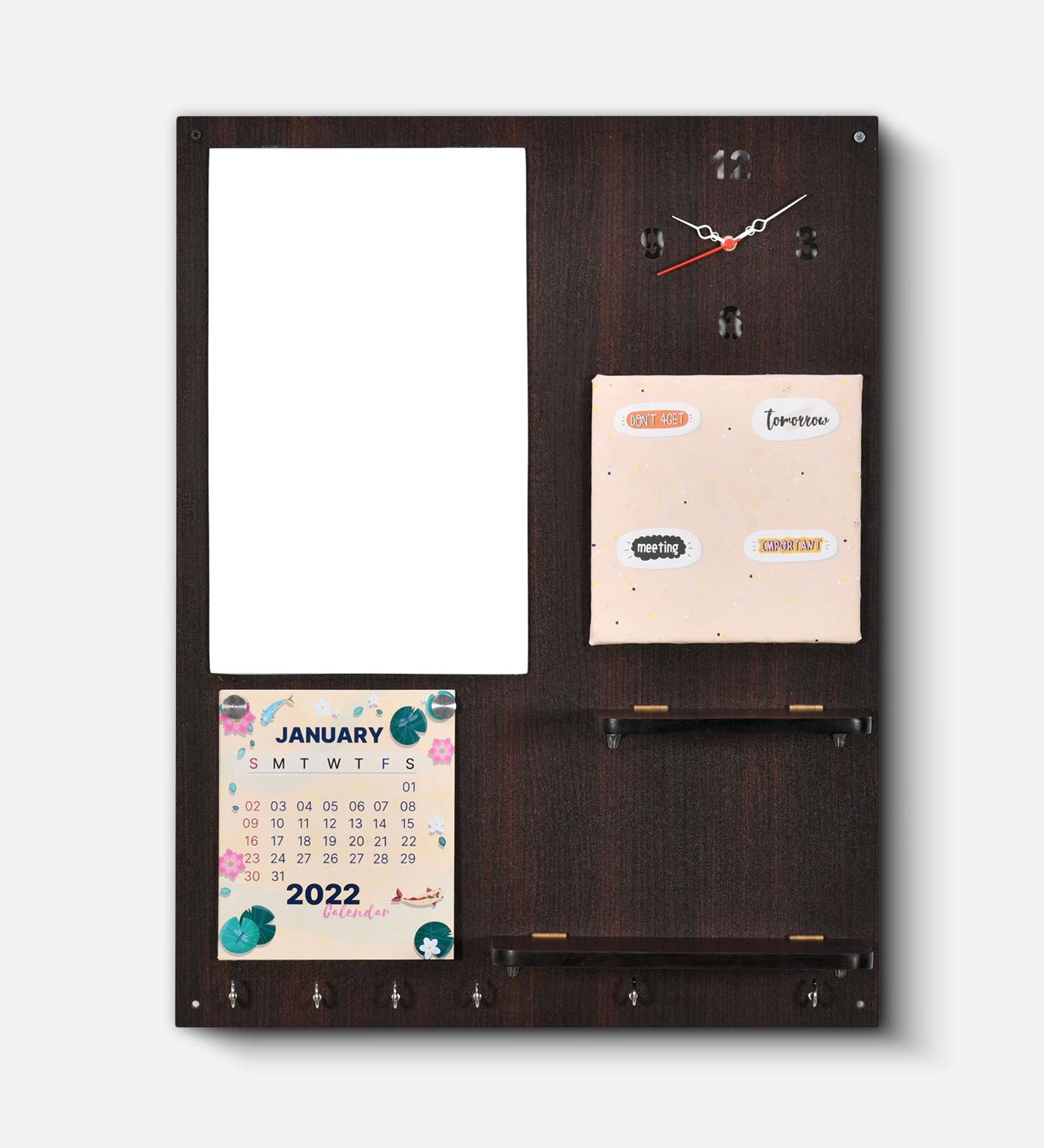 Buy Doris Wall Shelf With Mirror In Walnut Finish at 53% OFF by @home ...