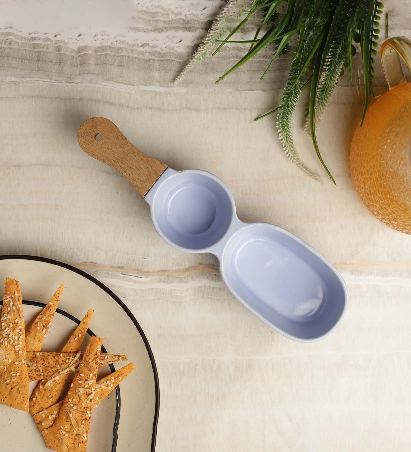 Buy Double Chip Purple 15 Inch Ceramic Appetizer Platter at 64% OFF by ...