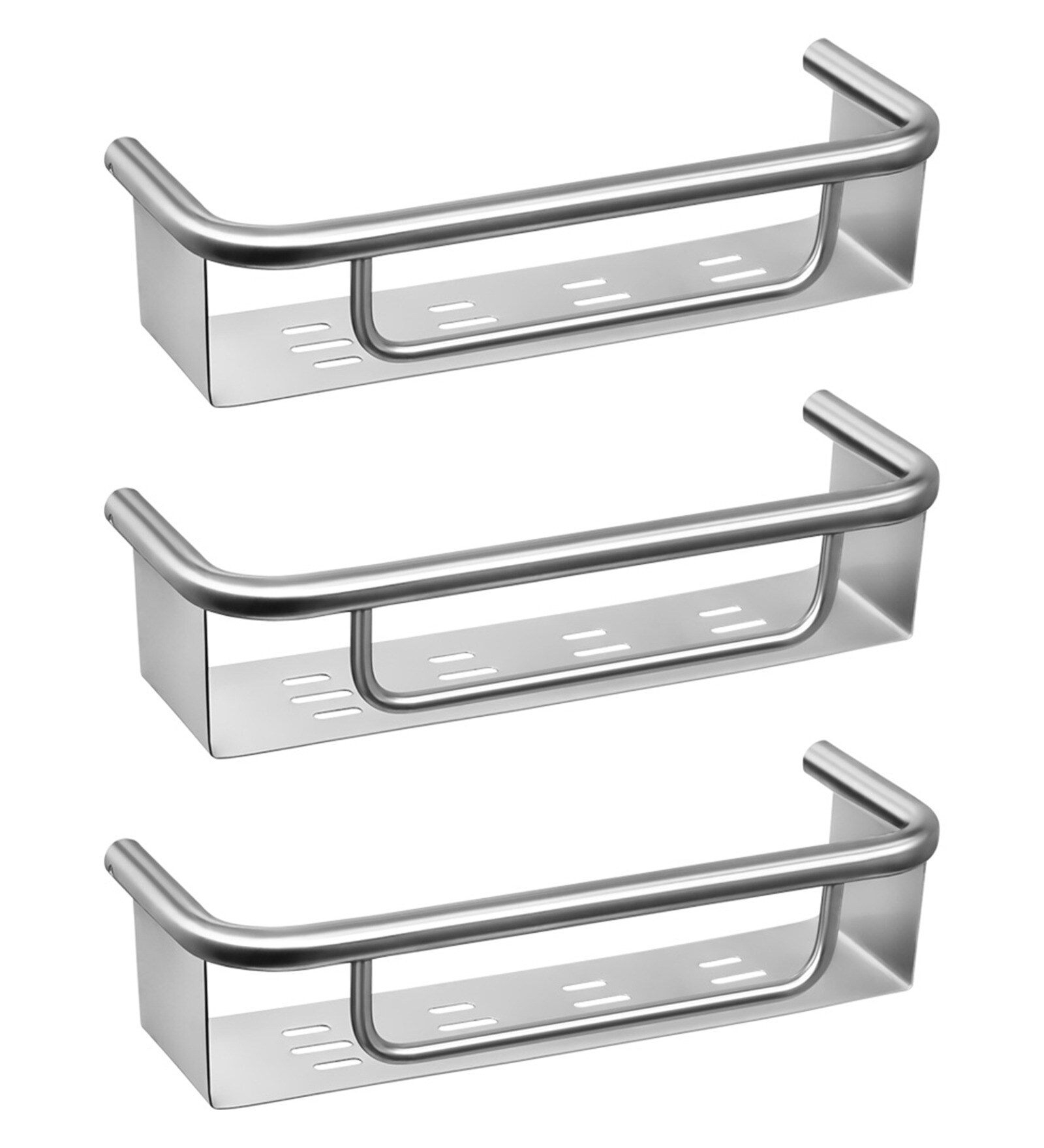 Buy Doyours Glossy Stainless Steel Shampoo & Bottle Rack - Set of 3 ...