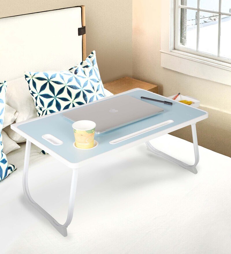 Buy Dorm Portable Table in Blue Finish by Tarkan Online - Portable ...