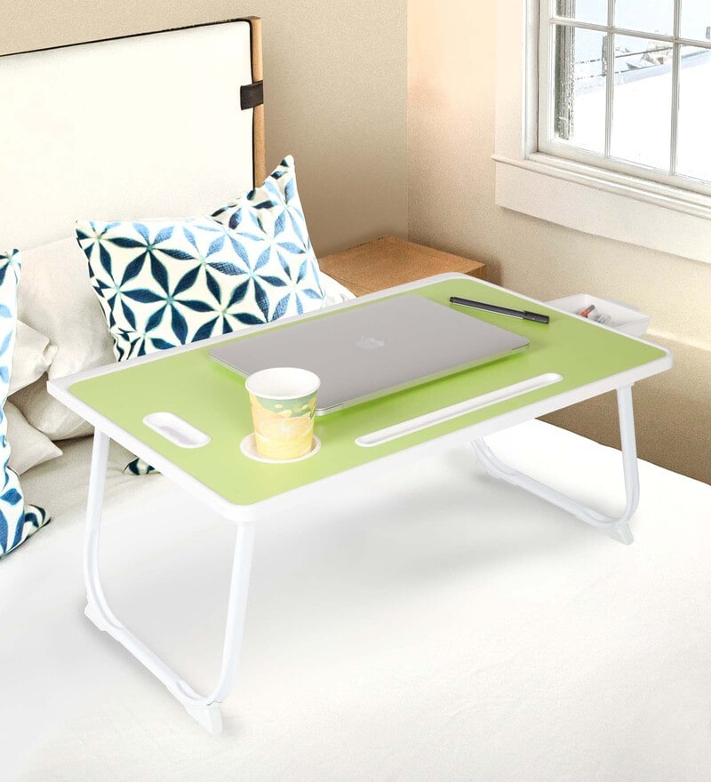 Buy Dorm Portable Table in Green Finish by Tarkan Online - Portable ...
