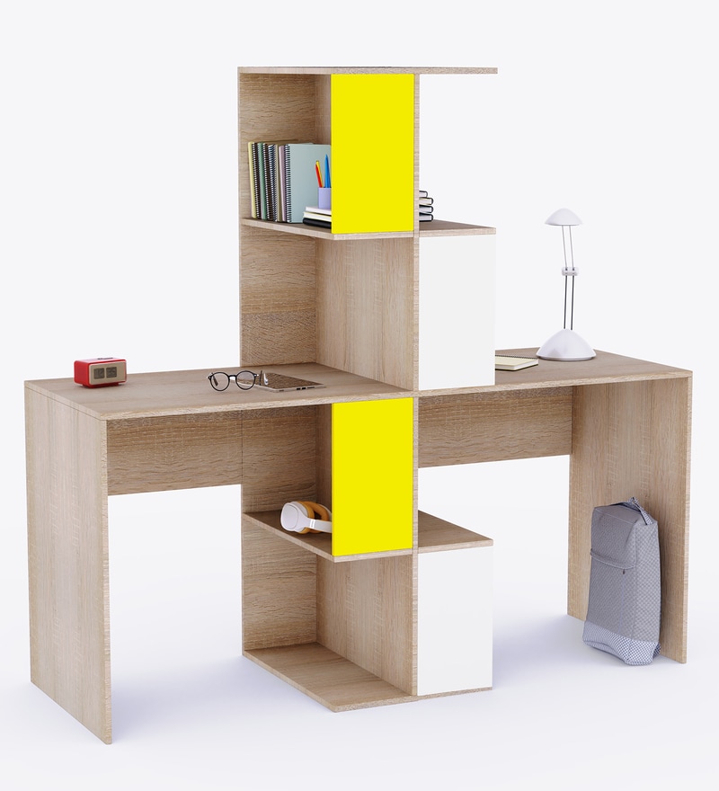 Buy Double Trouble Kids Study Table in Oak Finish by Ditto by Boingg ...