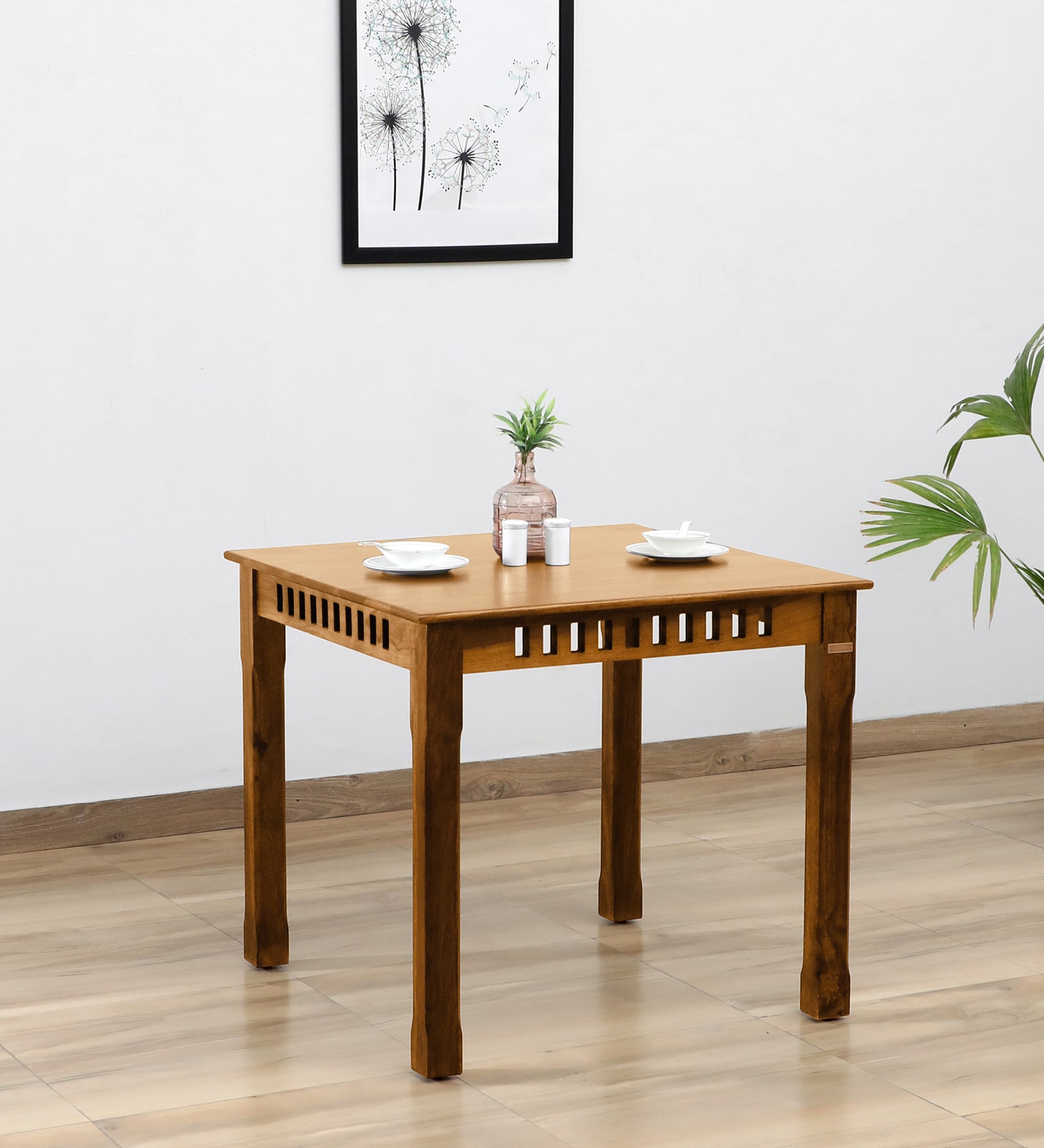 Buy Drusilla Sheesham Wood 2 Seater Dining Table In Scratch Resistant ...