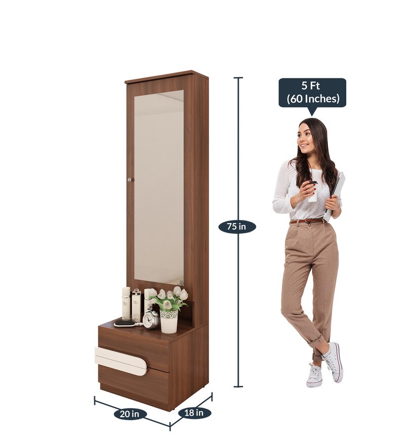 Buy Tivola Dresser in Dark Acazia & White Finish Online - Dressers ...