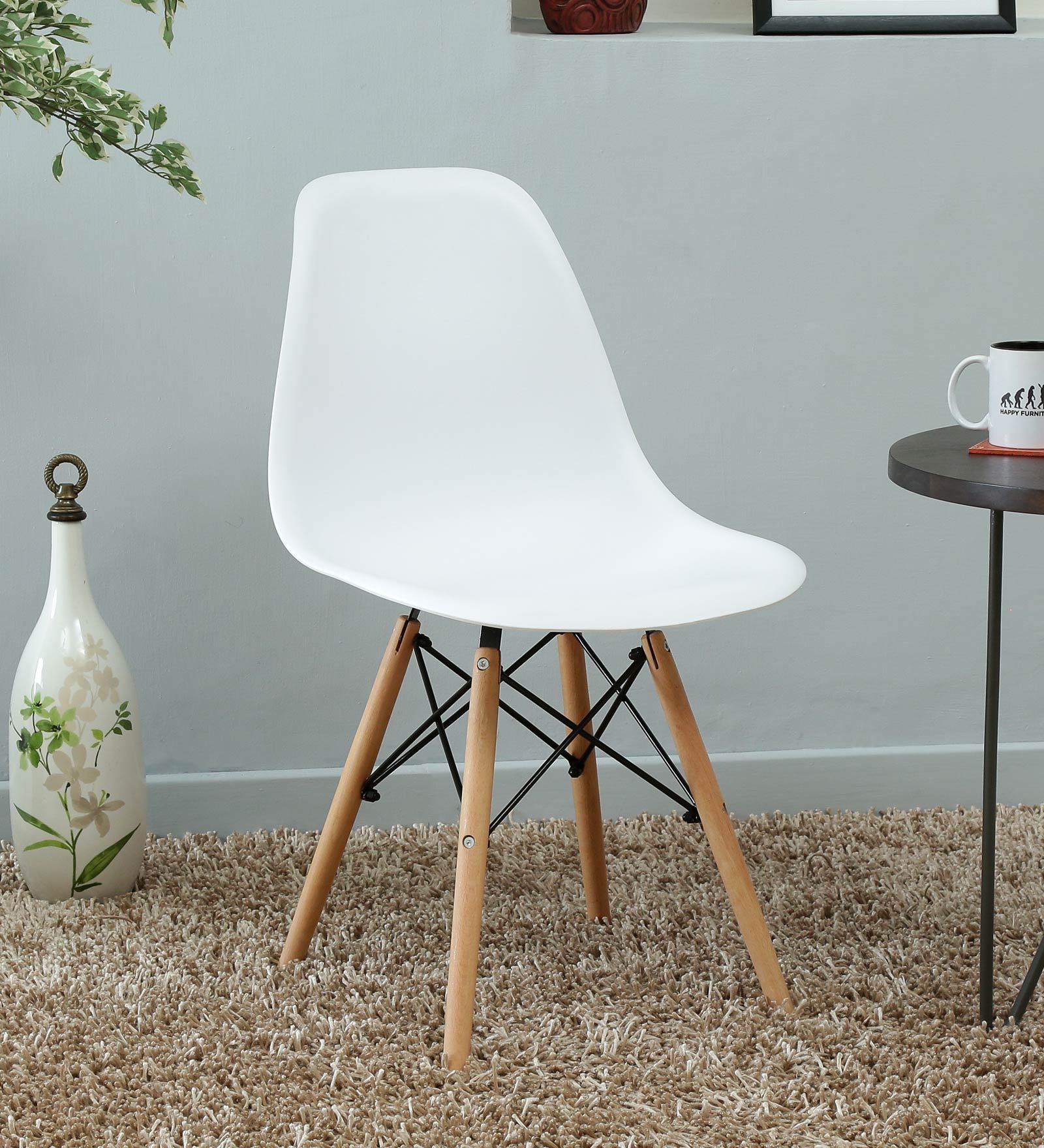 Buy Basil DSW Replica Chair in White Colour at 5% OFF by Bohemiana from ...